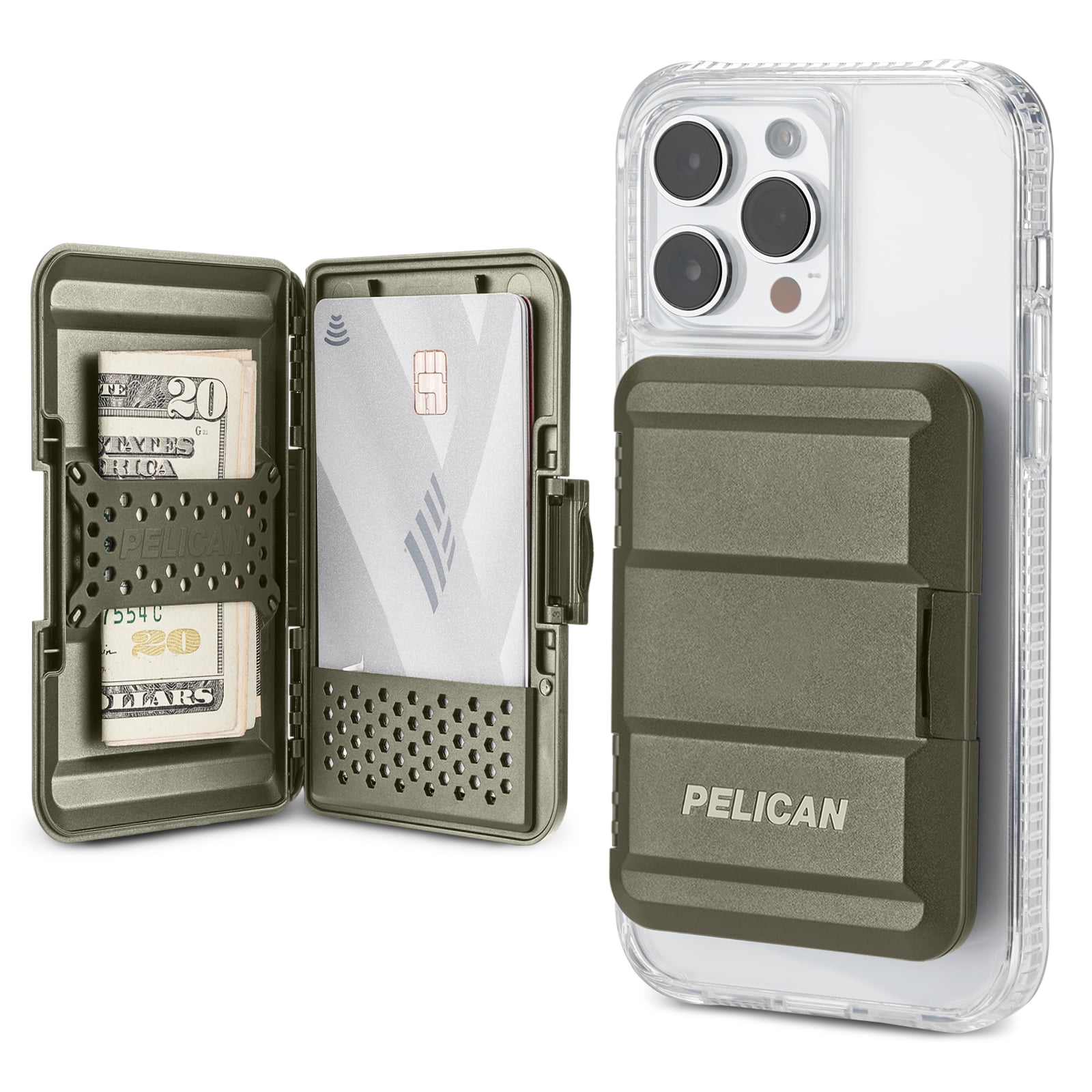 Pelican Protector MagSafe Wallet / Card Holder for iPhone 14 13 12 Pro Max - Detachable & Hard ...