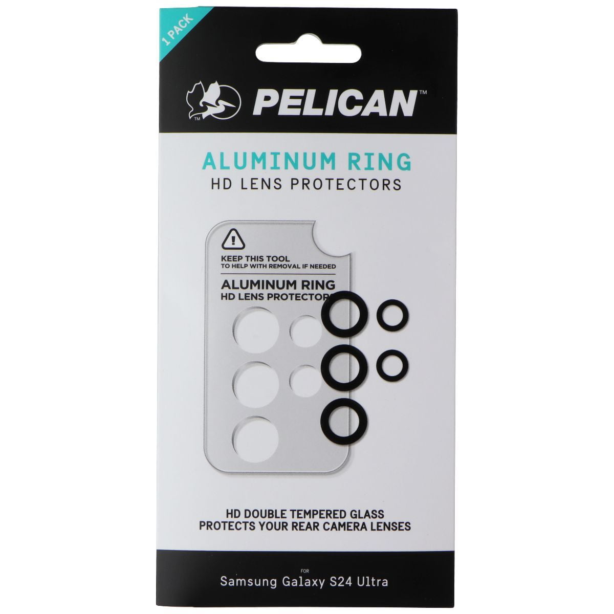 Pelican Aluminum Ring HD Lens Protectors for Samsung Galaxy S24 Ultra ...