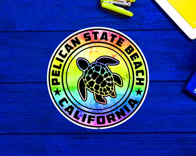 Pelican State Beach California Sea Turtle Ca Sticker Phone Decal Water ...