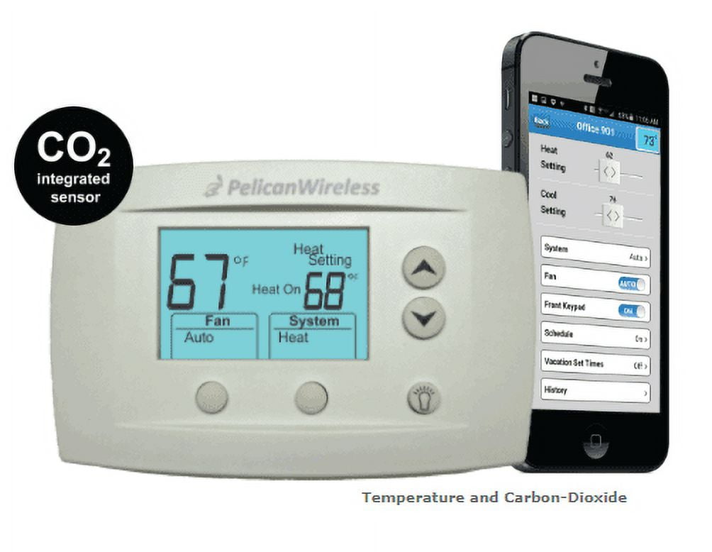 Pelican Wireless Systems TS250 Internet-Enabled Thermostat with ...