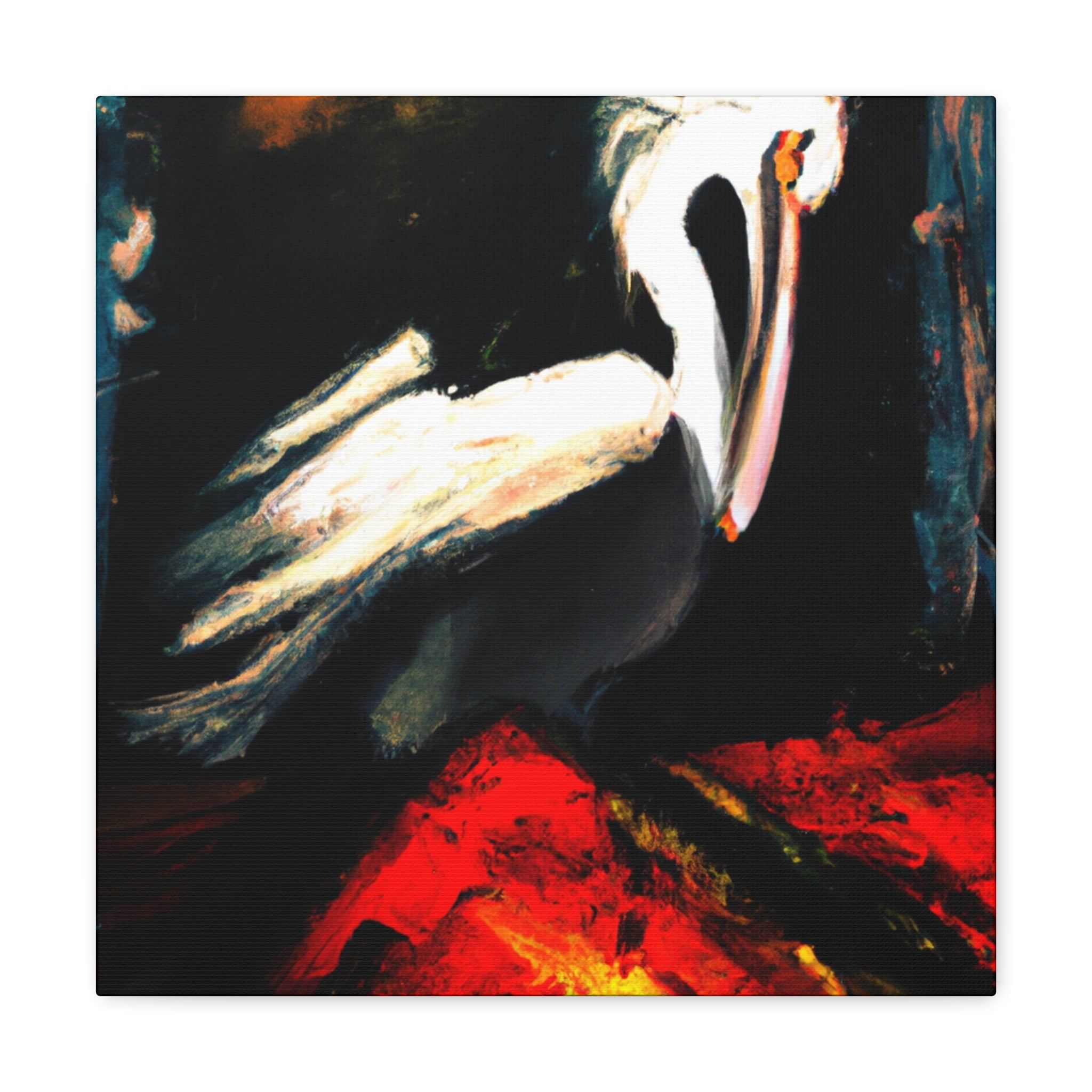 "Pelican in Abstract Forms" - Canvas - Walmart.com