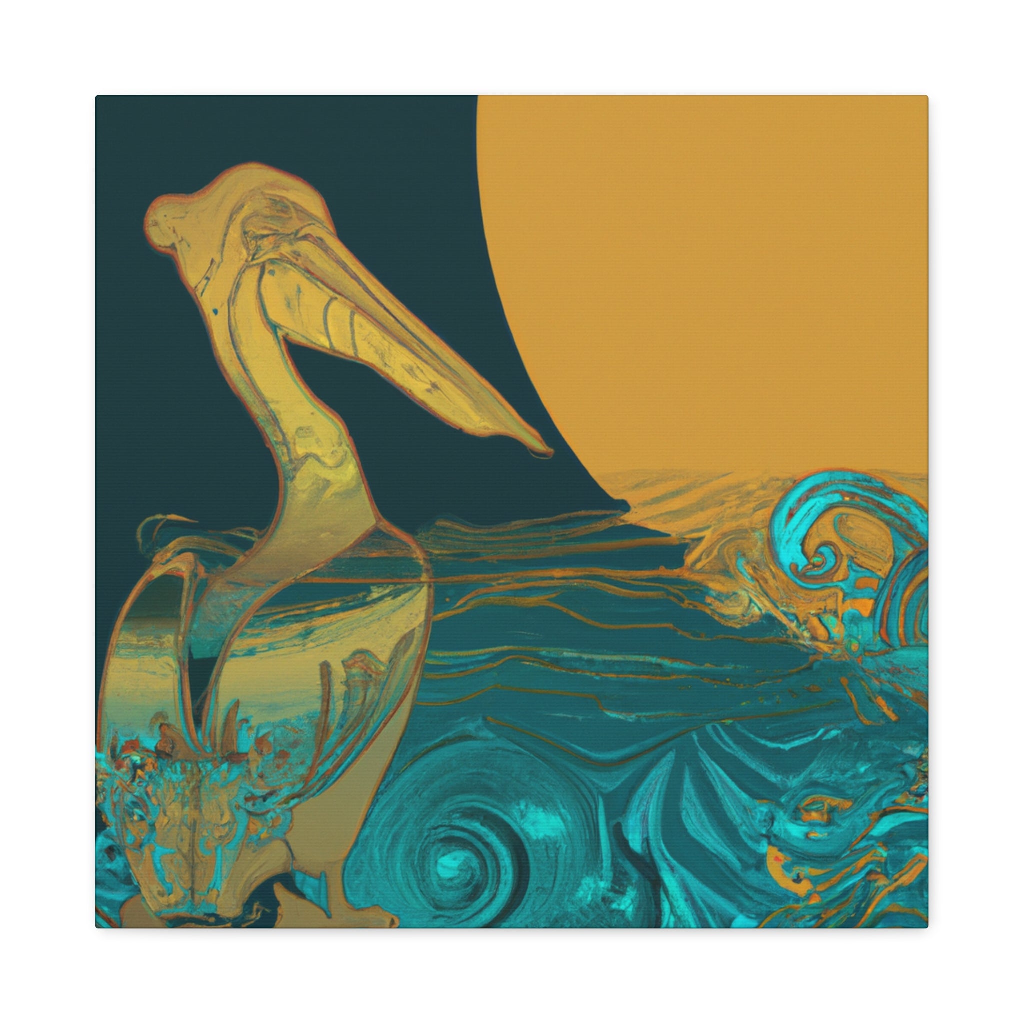 Pelican in Splendor - Canvas - Walmart.com