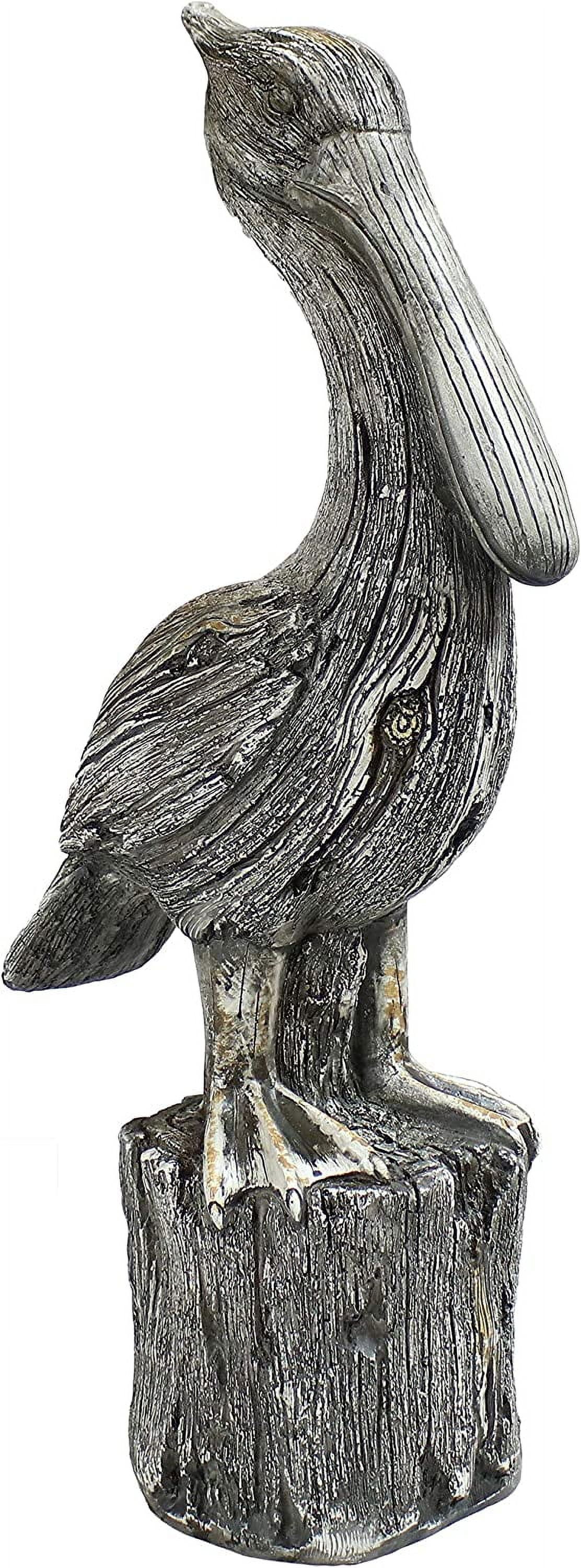 Pelican's Perch Outdoor Garden Statue - Outside Nautical Yard ...