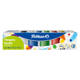 Pelikan Tempera Paint Set, 6 Count, Non-Fading Neon and Regular Colors ...