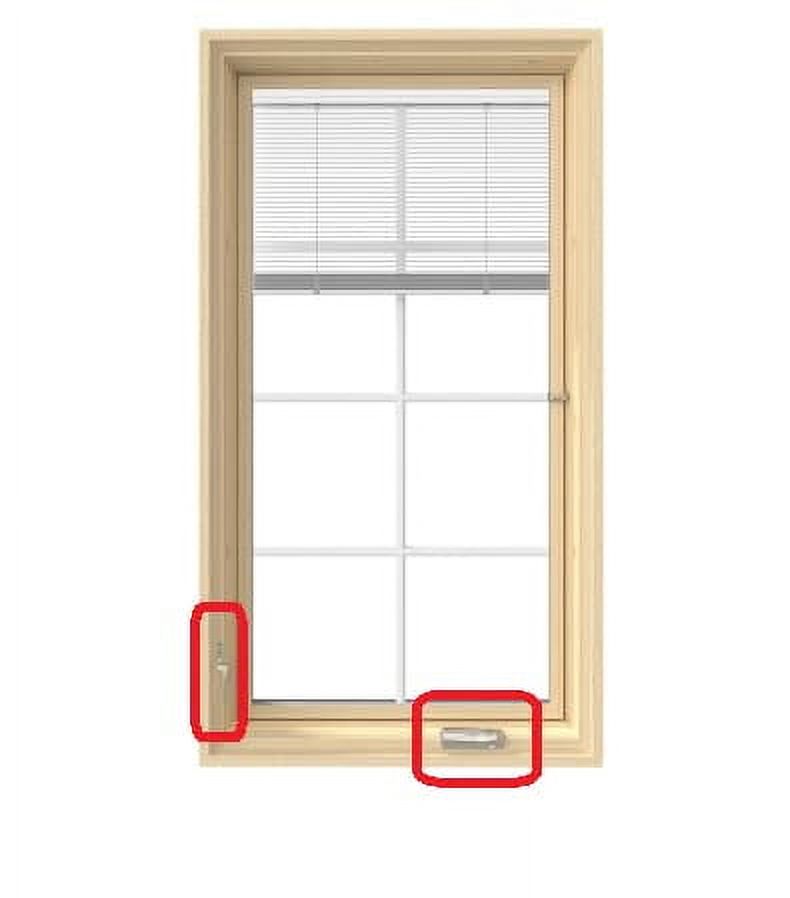 Pella Casement/Awning Window Hardware Crank, Cover & Lock Lever (Matte ...