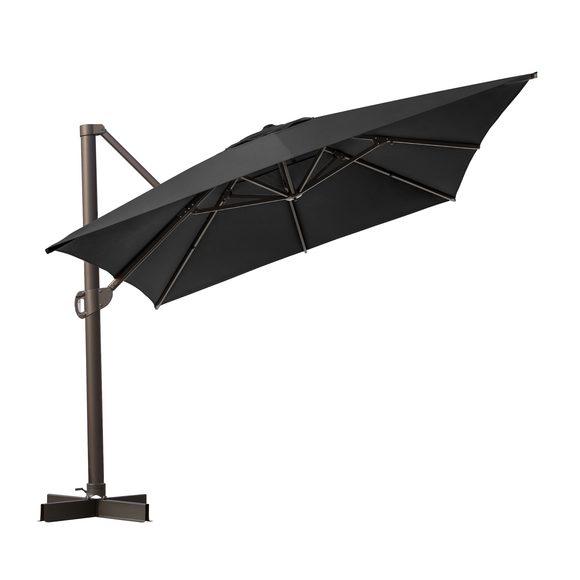 Pellebant 11 ft. x 11 ft. Patio Cantilever Umbrella, Single Round ...