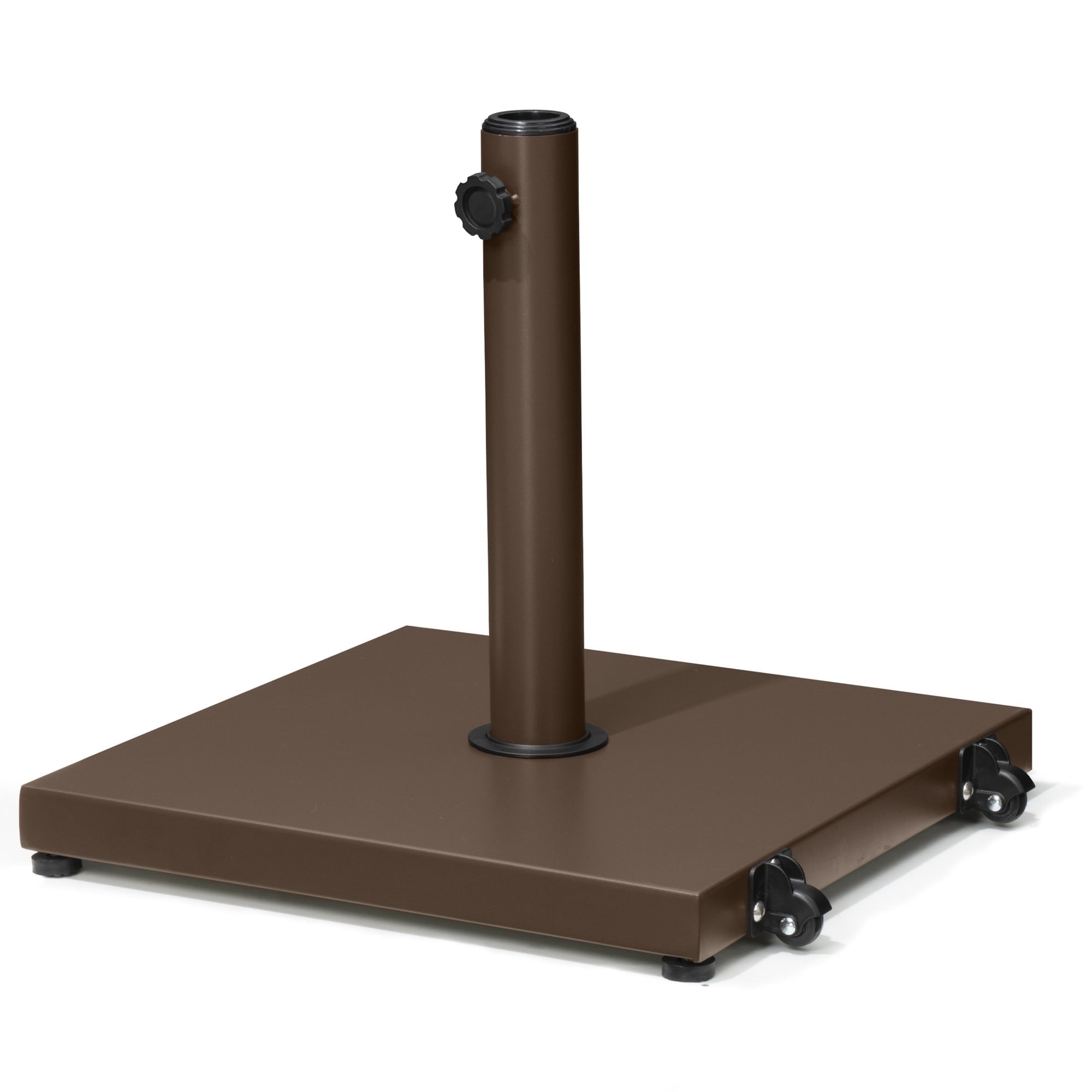 Pellebant 40lbs Patio Umbrella Base Stand with Wheels, Heavy Duty ...