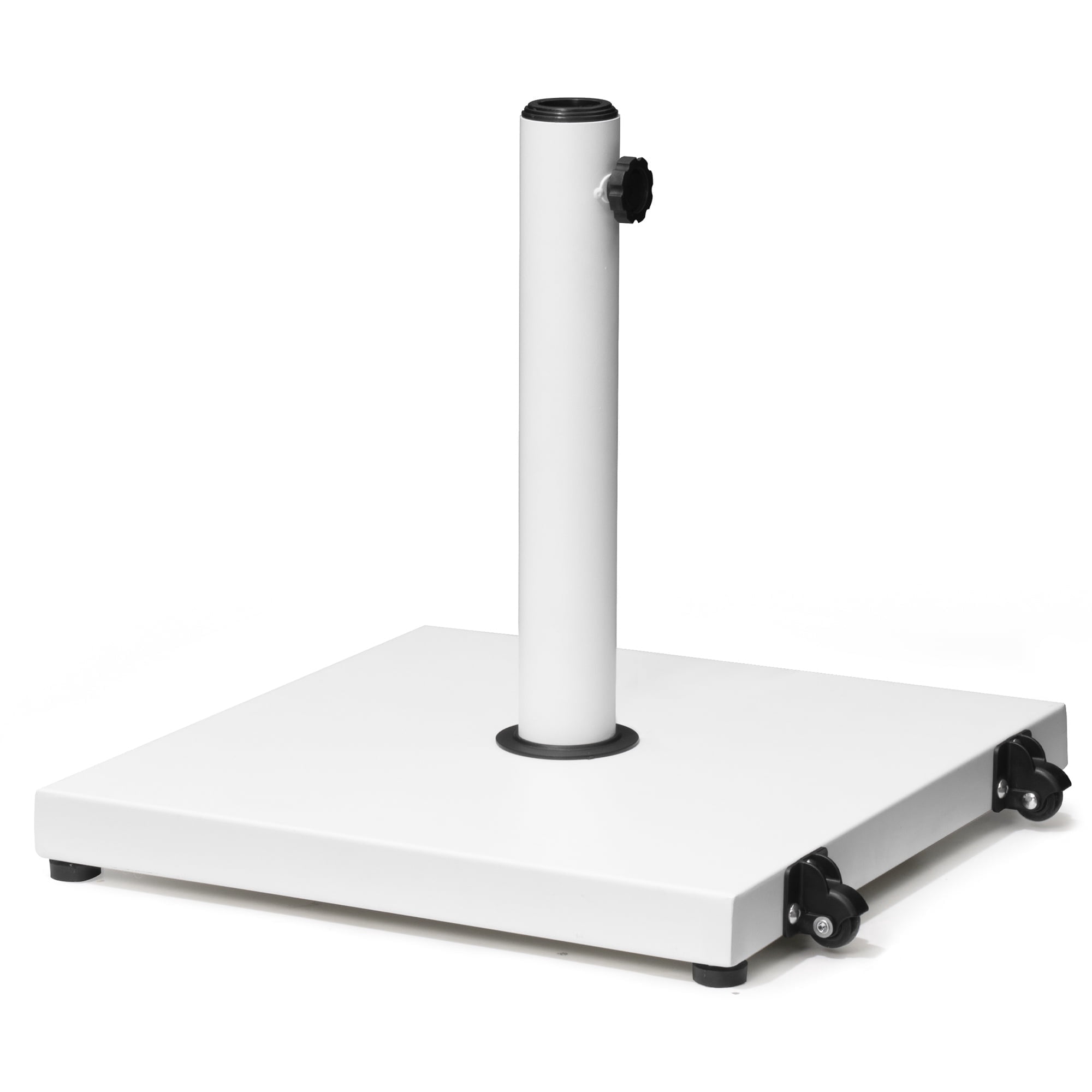 Pellebant 43lbs Patio Umbrella Base Stand with Wheels, Heavy Duty ...