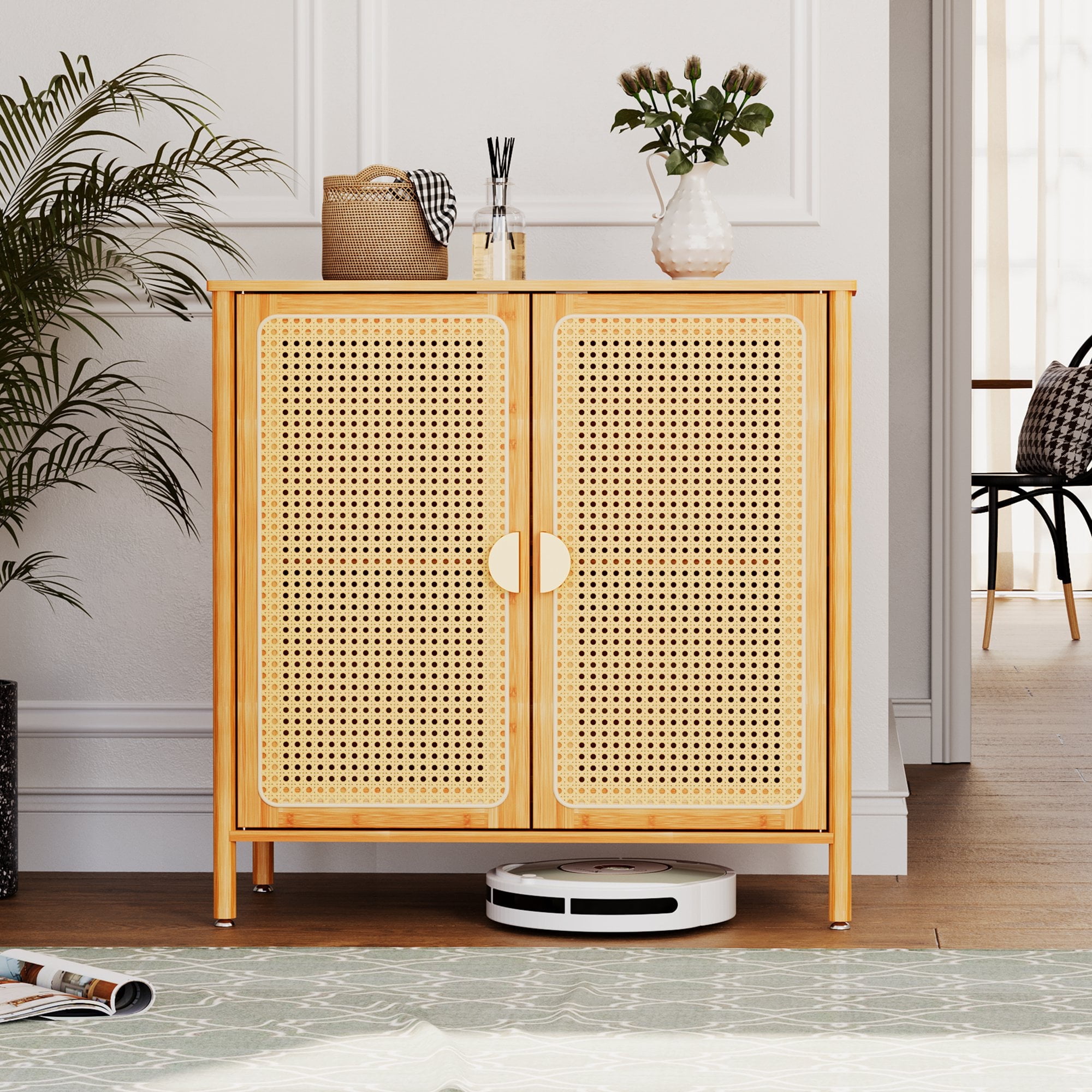 Pellebant Boho Buffet Cabinet with Storage, Sideboard Cabinet with ...