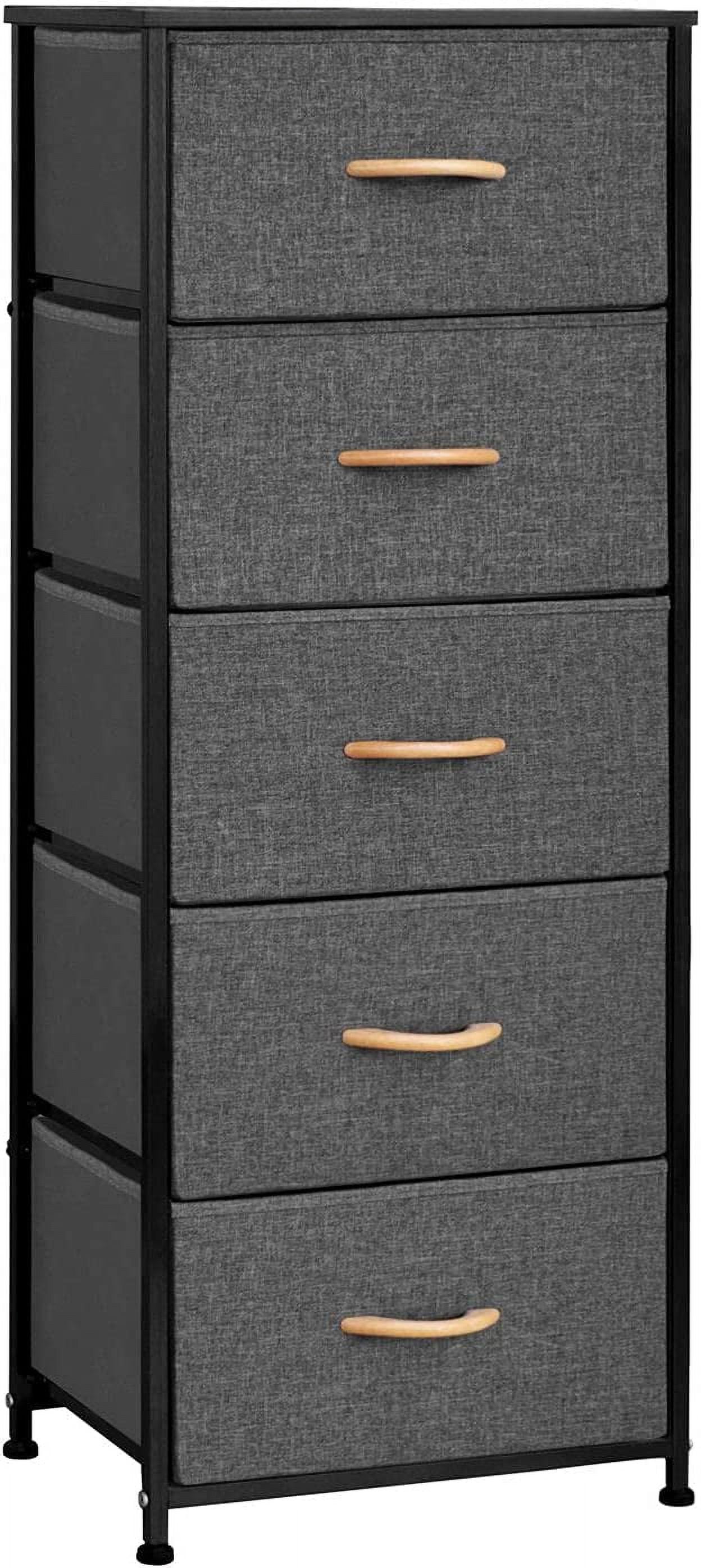 Pellebant Dresser for Bedroom with 5 Drawers, Tall Dresser Vertical ...