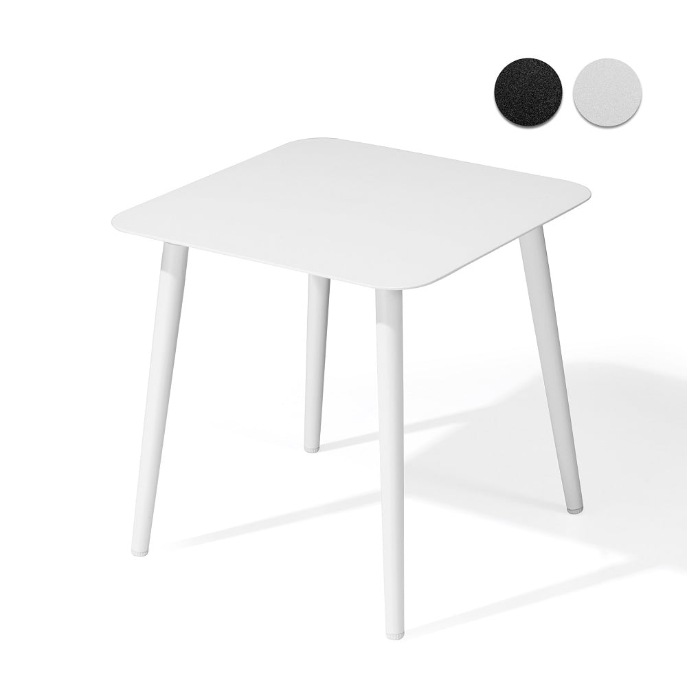Pellebant Outdoor Aluminum Patio Side Table in White Finish - Walmart.com