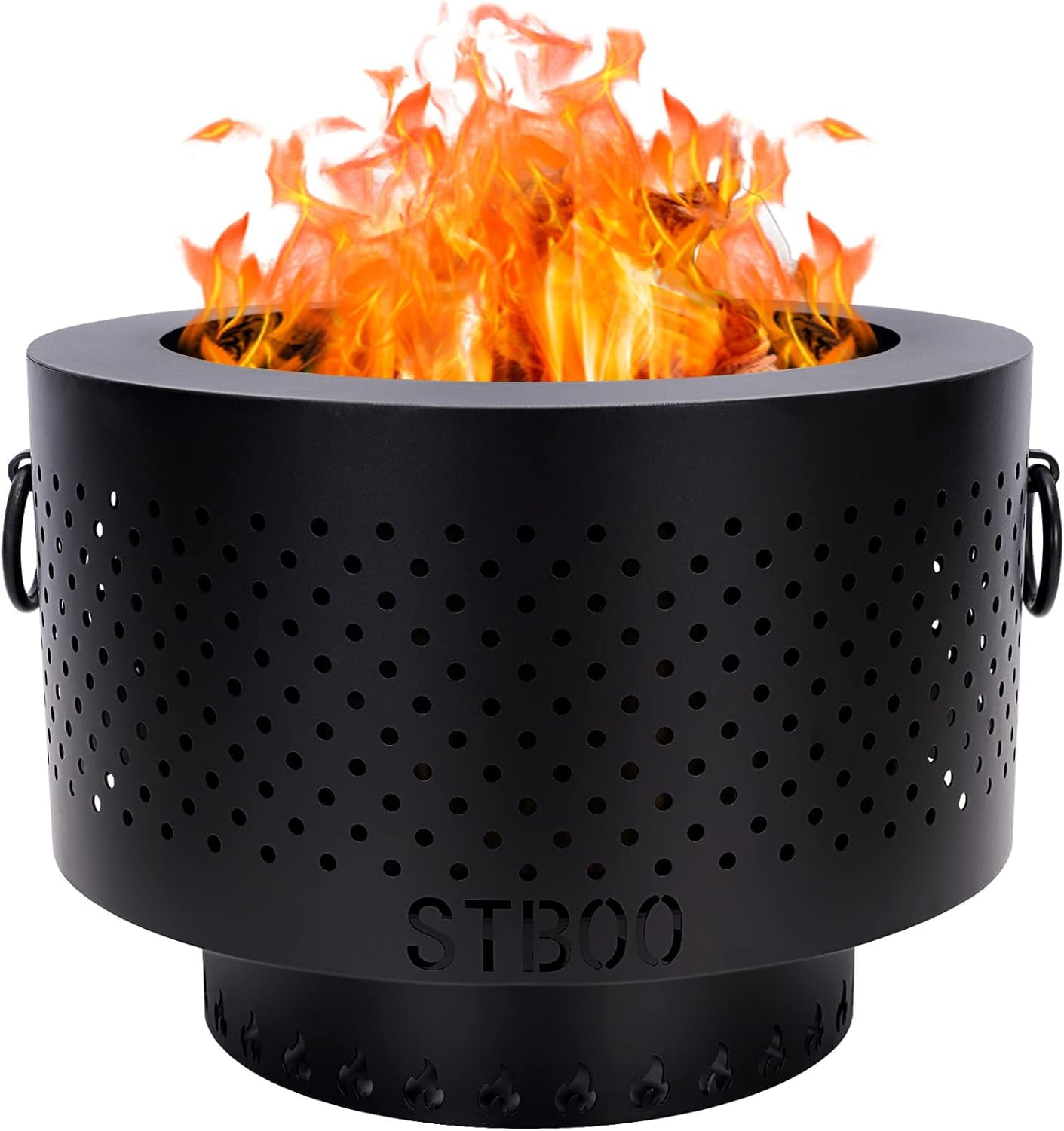 Pellet Fire Pit for Outside with Portable Carrying Storage Bag ...