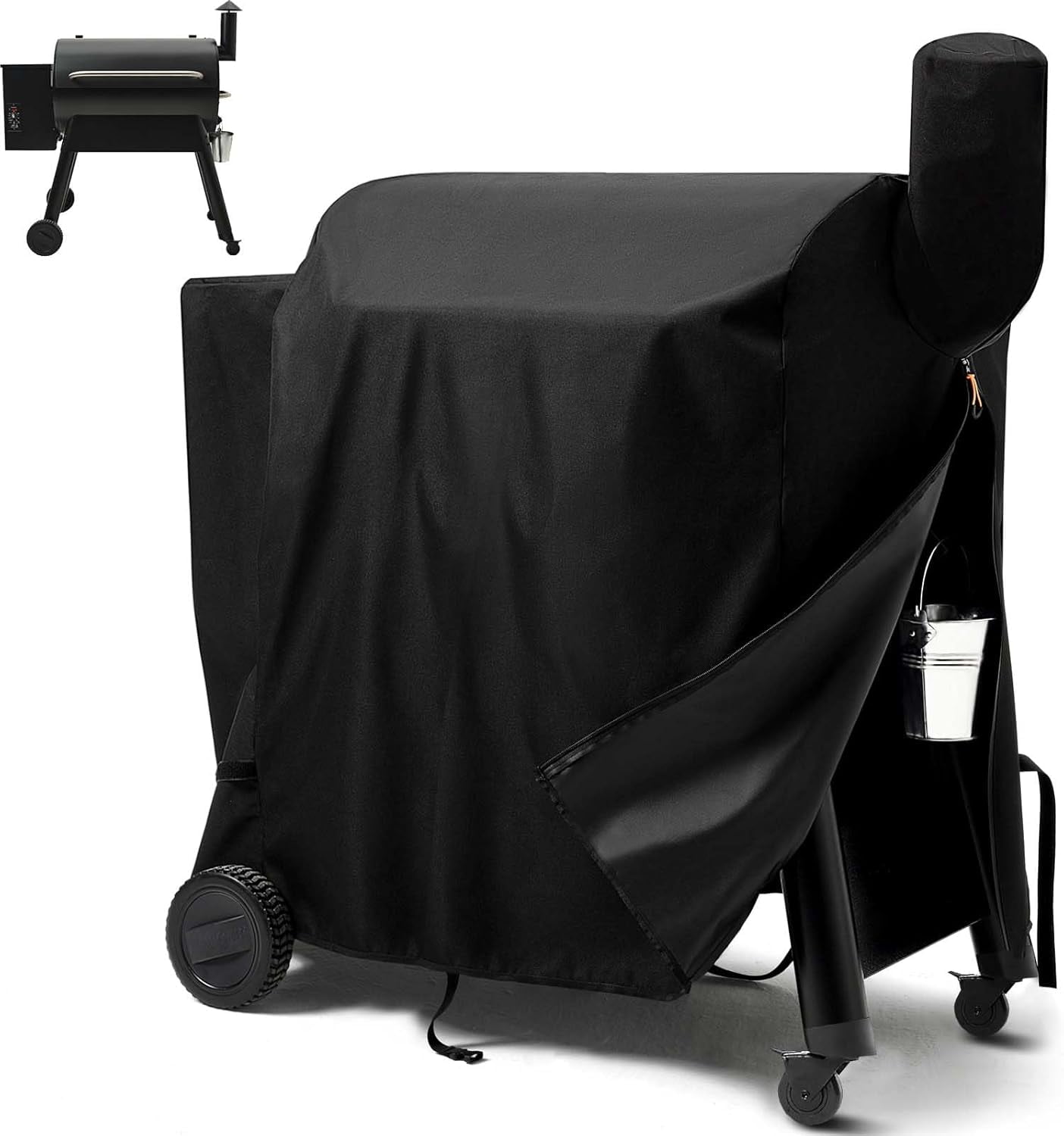 Pellet Grill Cover for Traeger Pro 34/780 Series with Waterproof Zipper ...