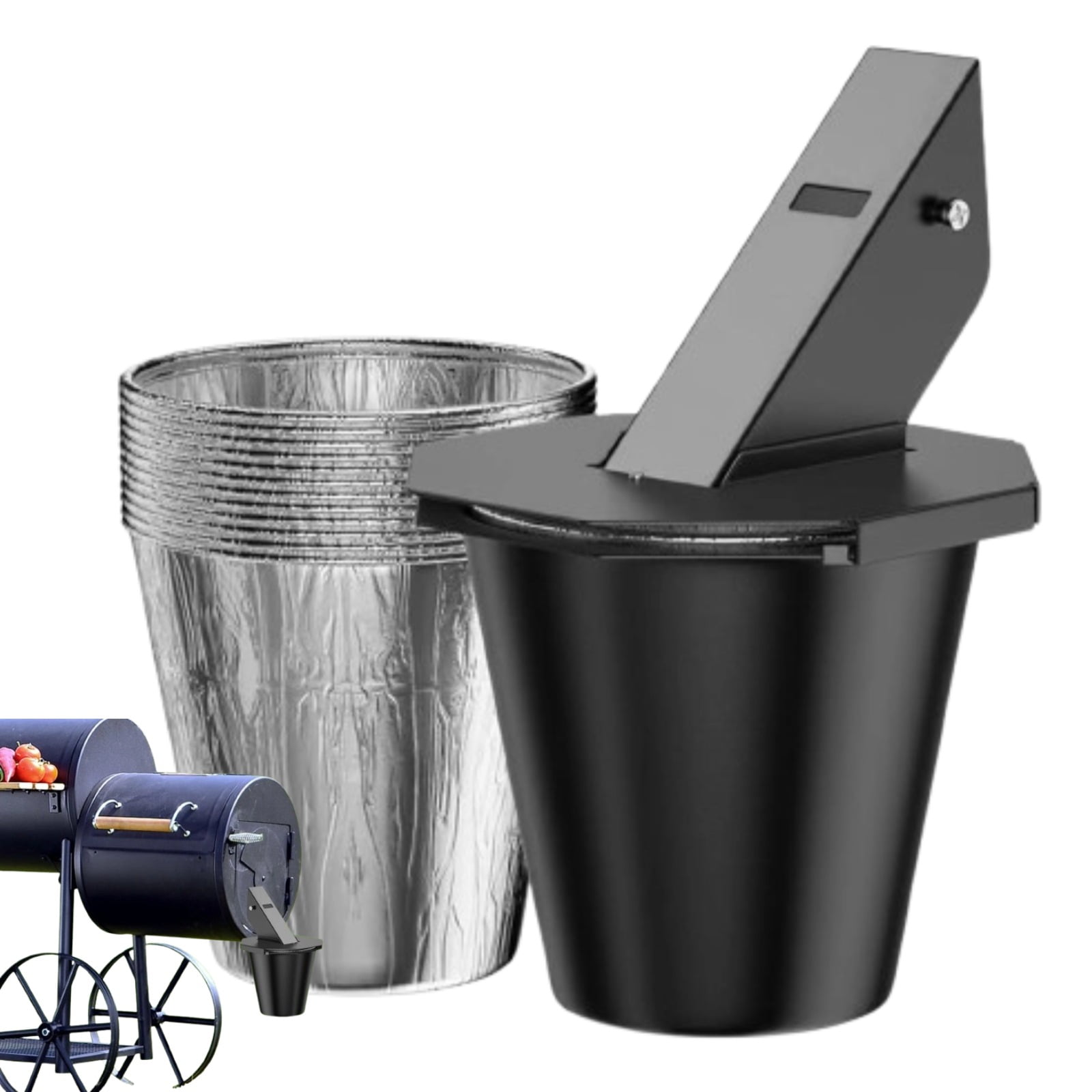 Pellet Grill Must-Have - Leak-Proof Grease Bucket with 2 Liners ...