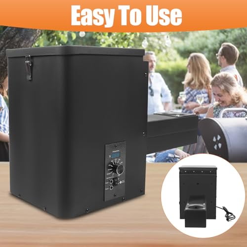 Pellet Hoppers for Smokers, Vertical Pellet Smoker with Button Type ...