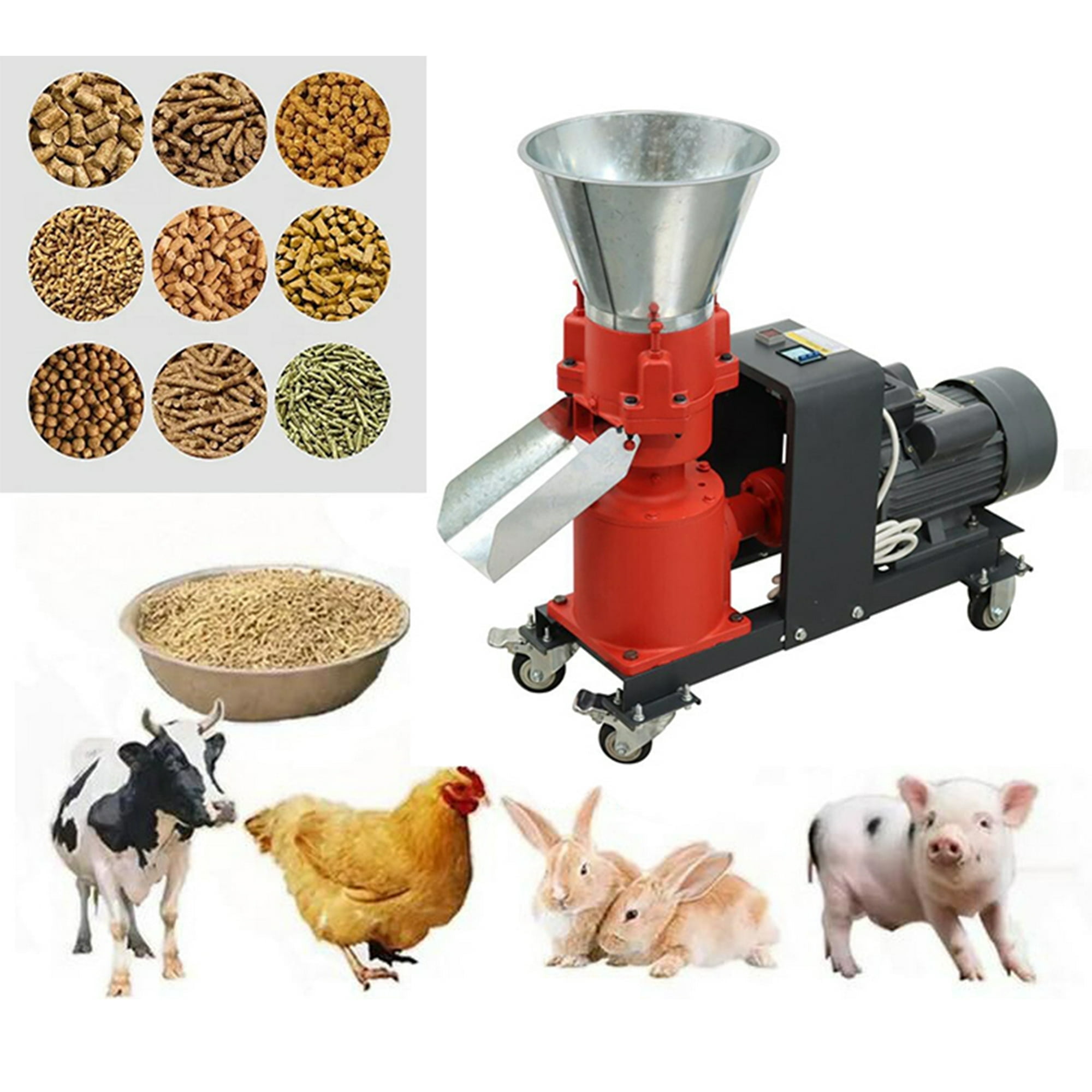 Pellet Machine Animal Feed Pellet Machine Chicken and Duck Pellet Mill ...