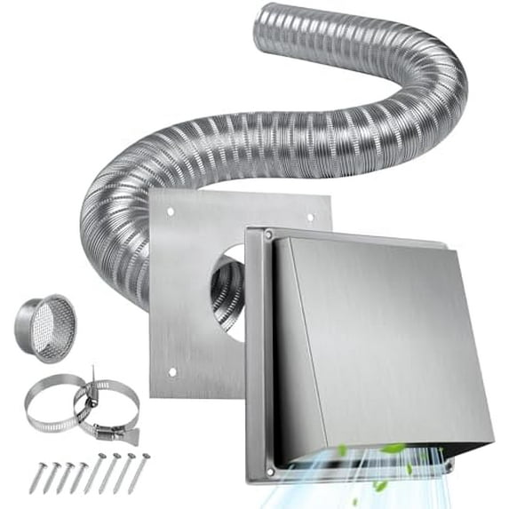 Pellet Stove Fresh Air Intake Kit, 2"x 60" Pellet Stove Pipe Outside ...