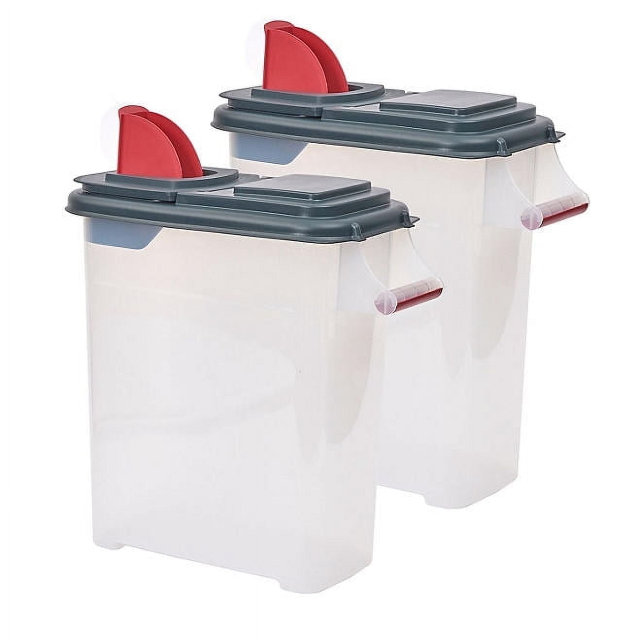 Vaanstone Pellet and Multi-Use Storage Dispenser, 2-Pack, 40 lb ...