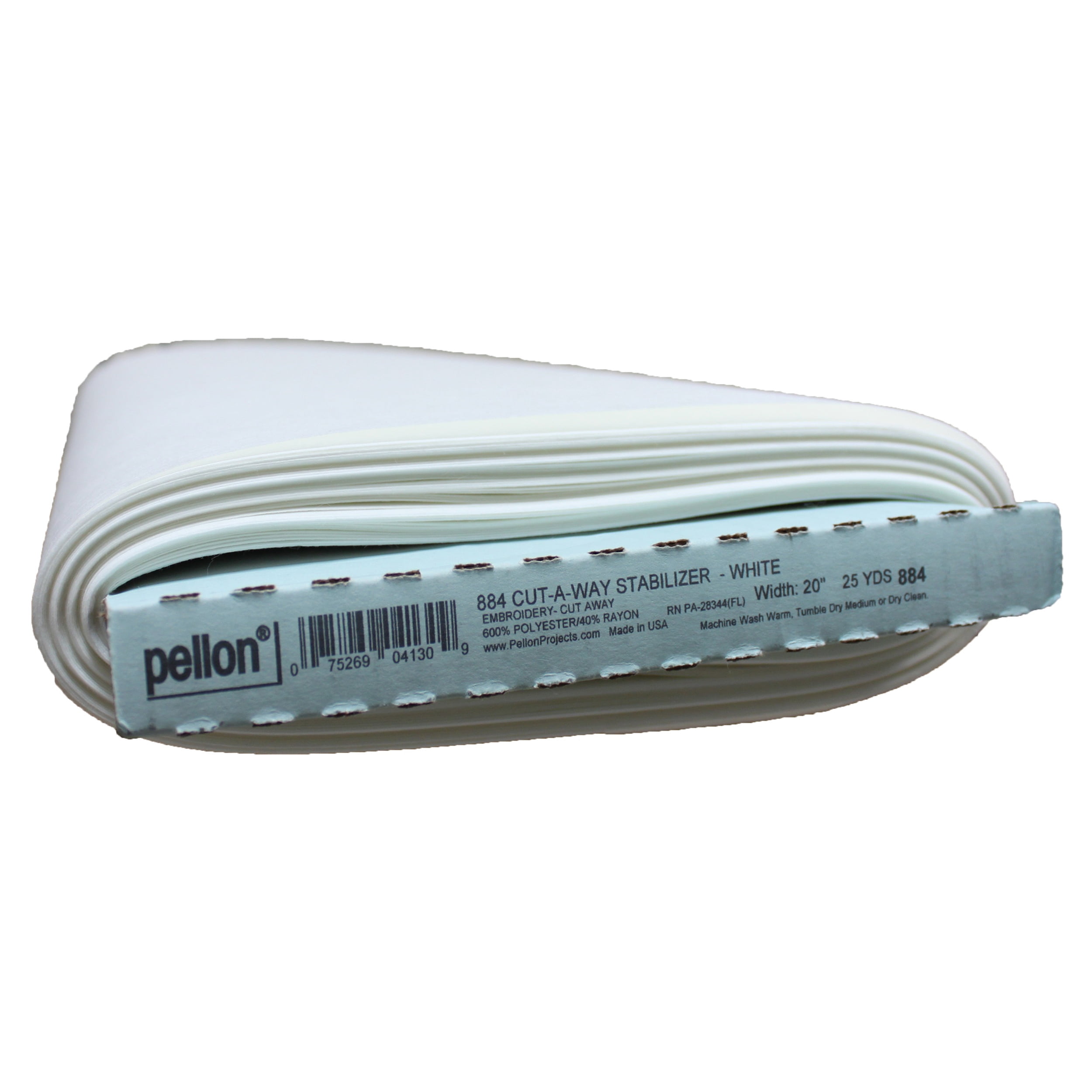 Pellon Cut-A-Way Embroidery Stabilizer-White 20"X25yd - Walmart.com