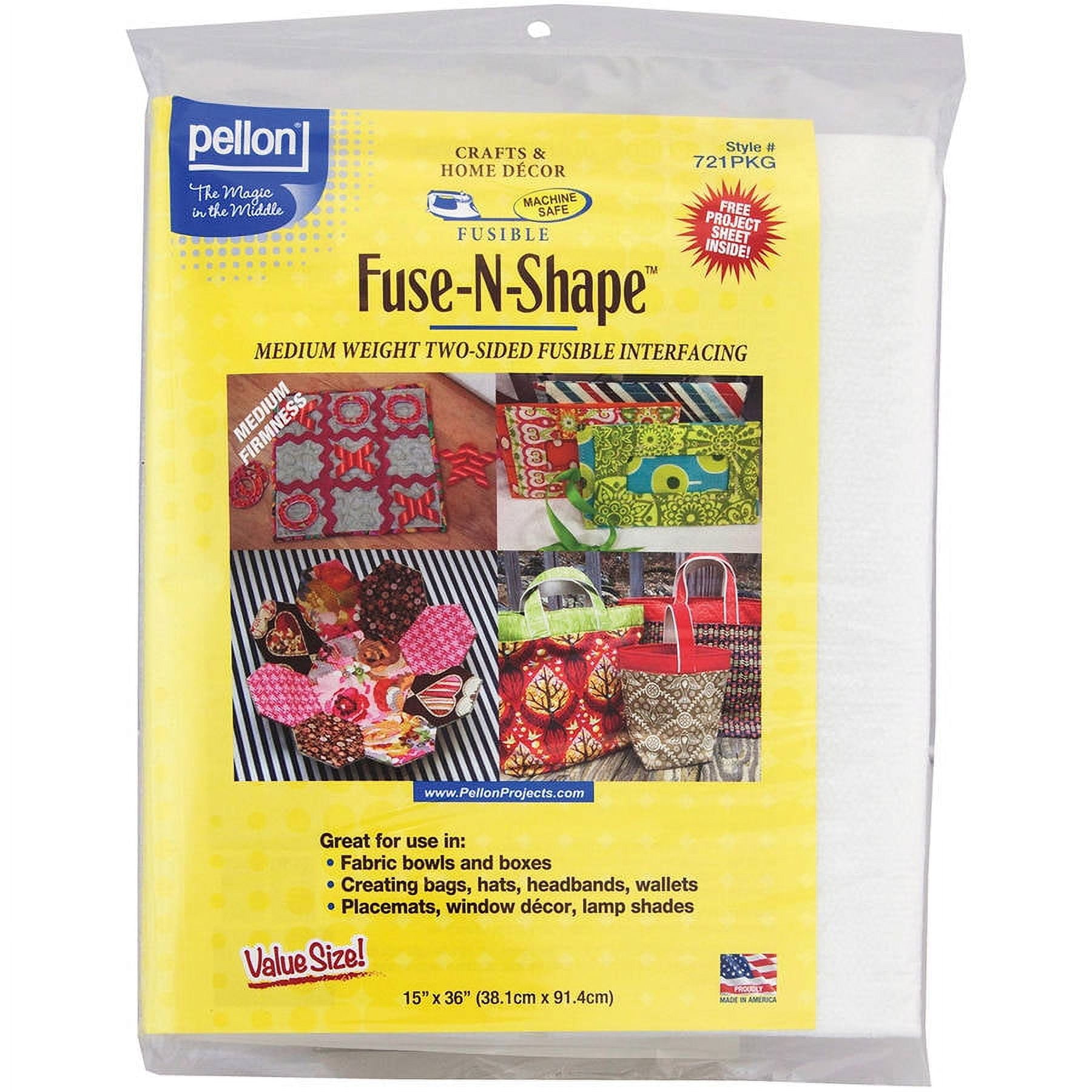 Pellon Fuse-N-Shape Mediumweight Fusible Interfacing-White 15"X36 ...