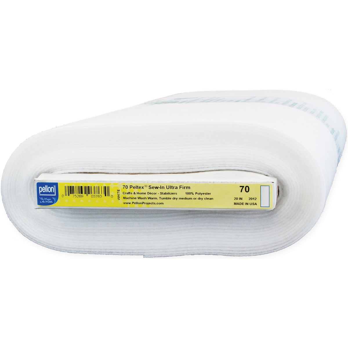 Pellon Peltex Ultra Firm Sew-In Stabilizer-White 20"X10yd FOB: MI ...