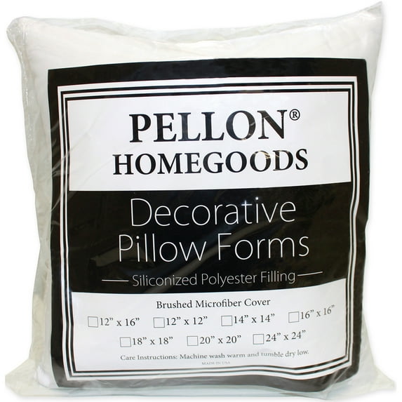 Pellon Pillow Form Square 16"x16" White - Walmart.com