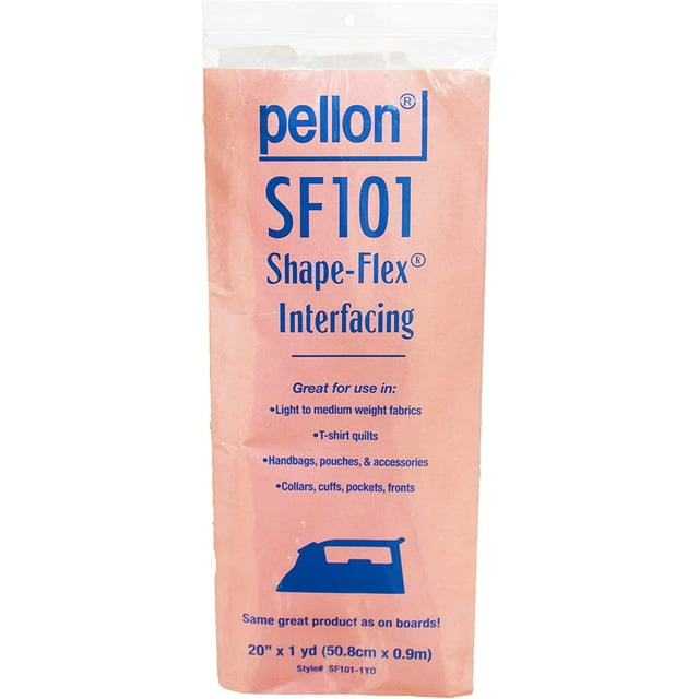 Pellon Shape Flex Cotton 20in x 1yds Fusible Wovent, Style# SF101 Pack ...