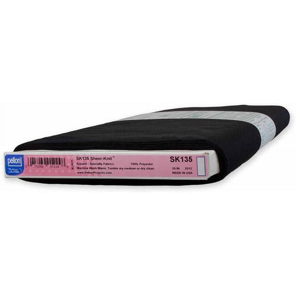 Pellon SK135 Sheer-Knit Fabric Interfacing, Black. 20" x 10 Yards by ...