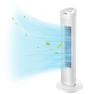 Optimus 32" Tower 3-Speed Oscillating Fan, White - Walmart.com