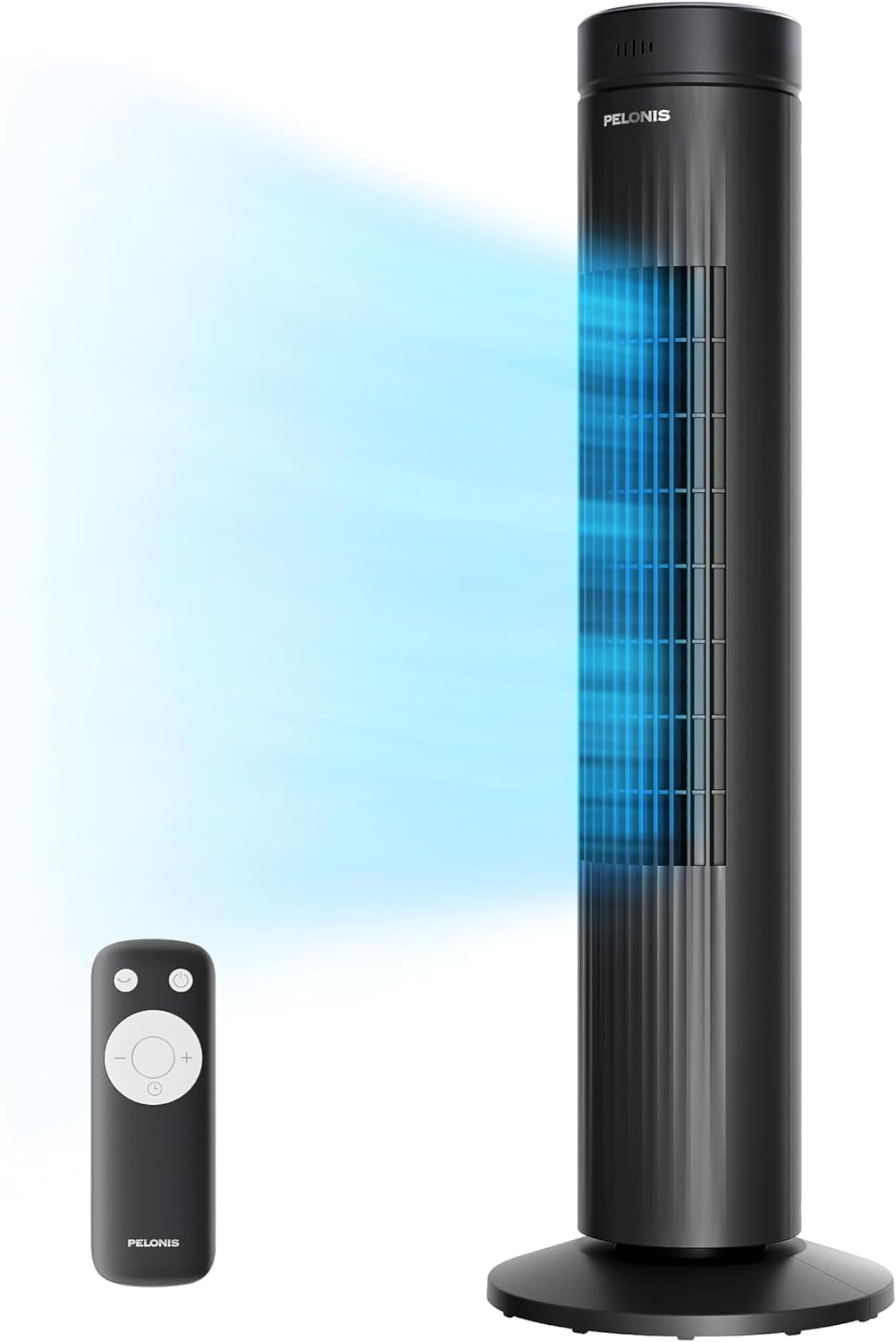 Pelonis 30-Inch Oscillating Tower Fan for Bedroom – 3 Speed, 30dB Quiet ...