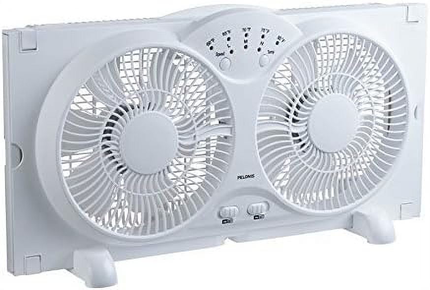 Pelonis 9 Inch 3 Speed Digital Twin Window Fan - Walmart.com
