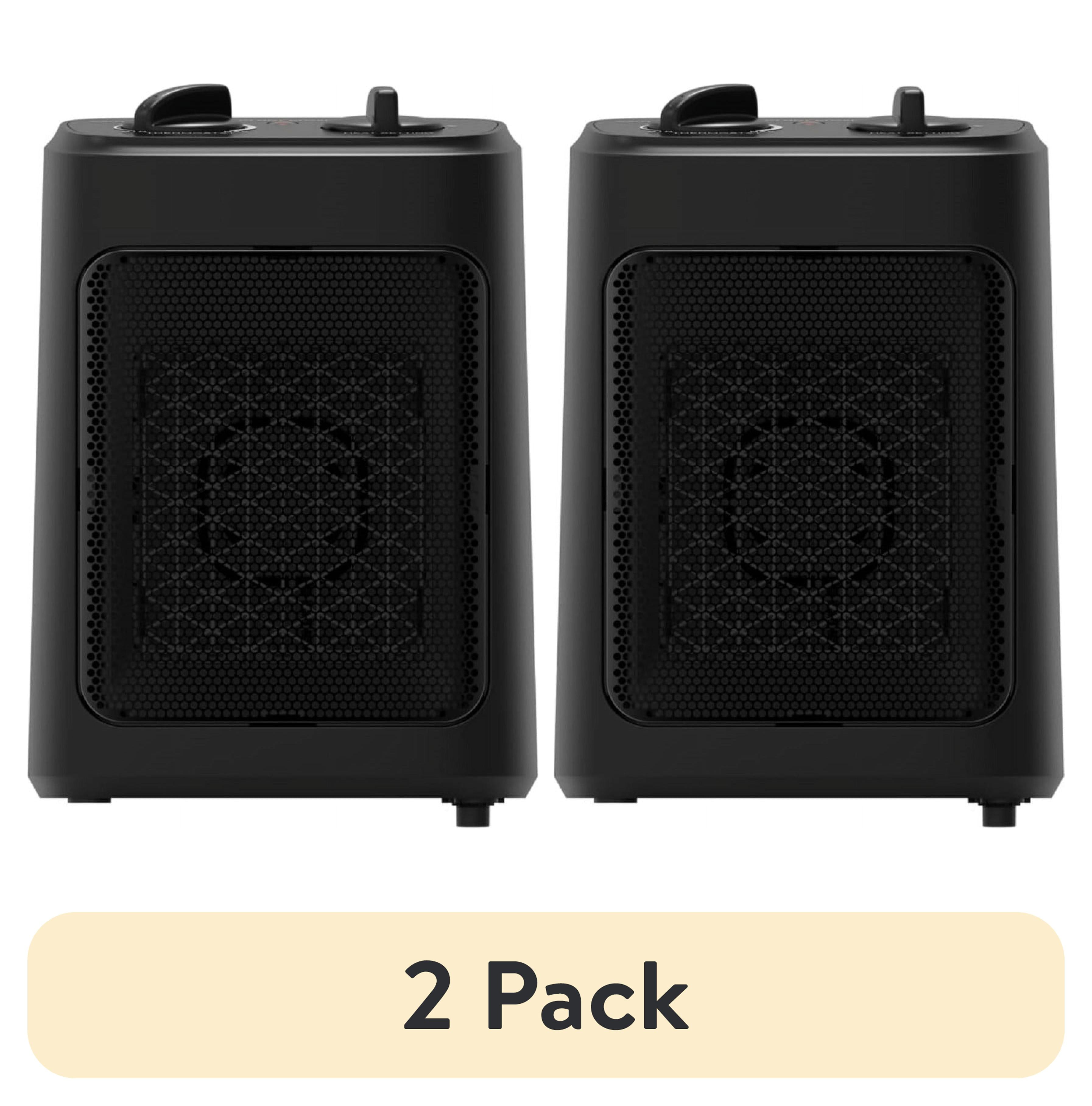 (2 pack) Pelonis Technologies 1500W Electric Fan-Forced Ceramic Space ...