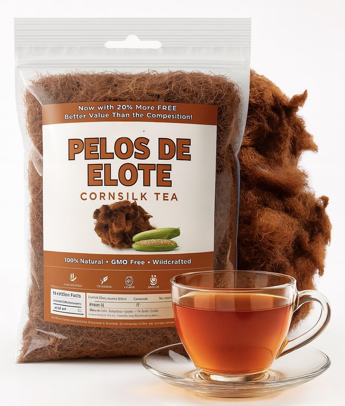 Pelos de Elote (Cornsilk) Herbal Tea - Premium Barbas de Elote | 100% ...