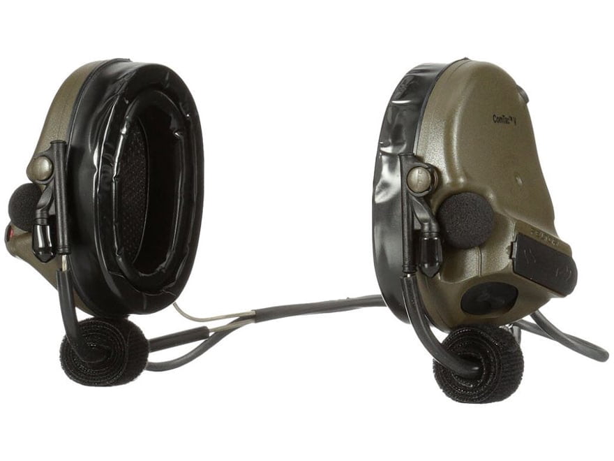 Peltor ComTac V Hearing Defender Neckband Headset (NRR 23dB) OD Green ...