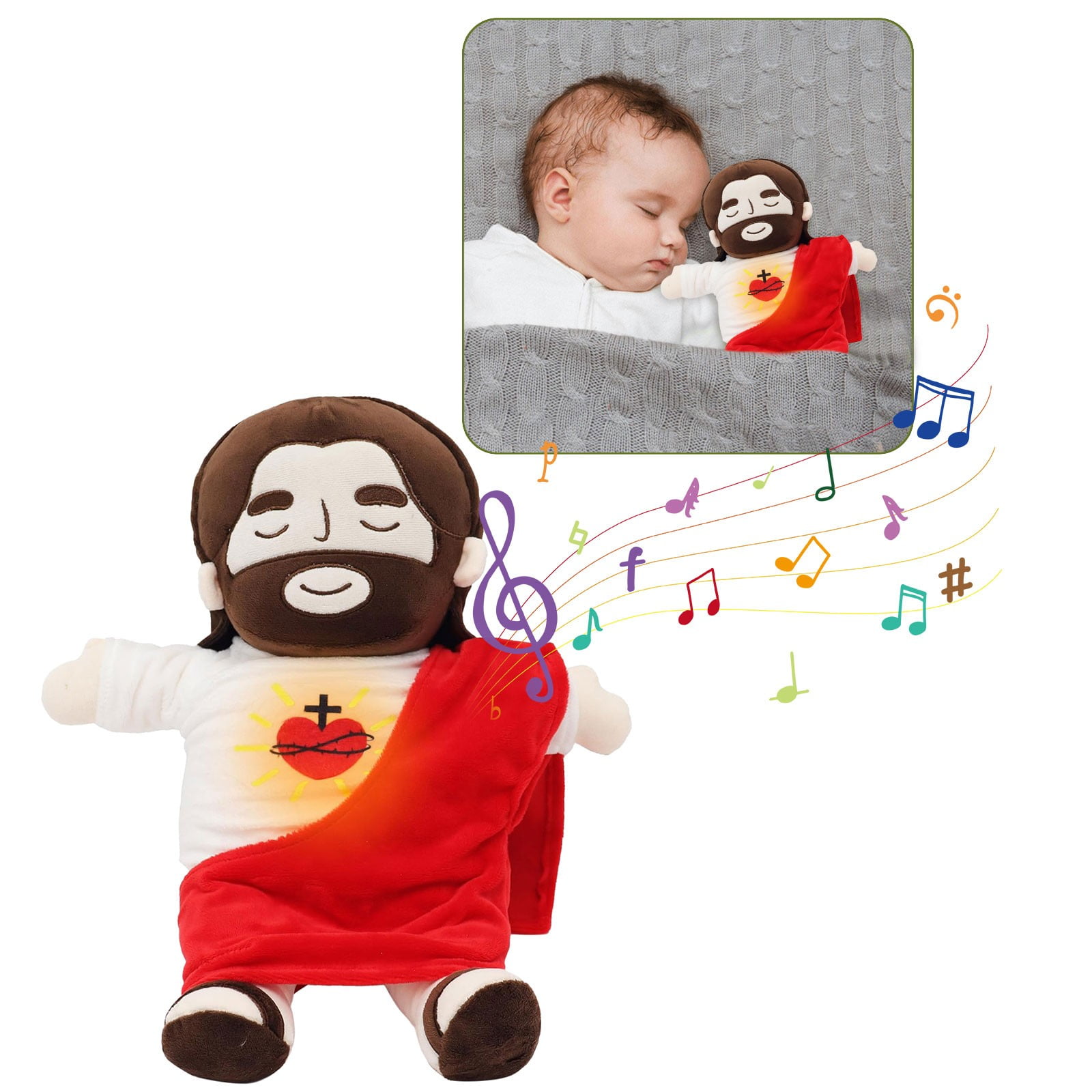 Peluche de jesus que respira,Jesus Plush Doll,Jesus Plush Breathing ...