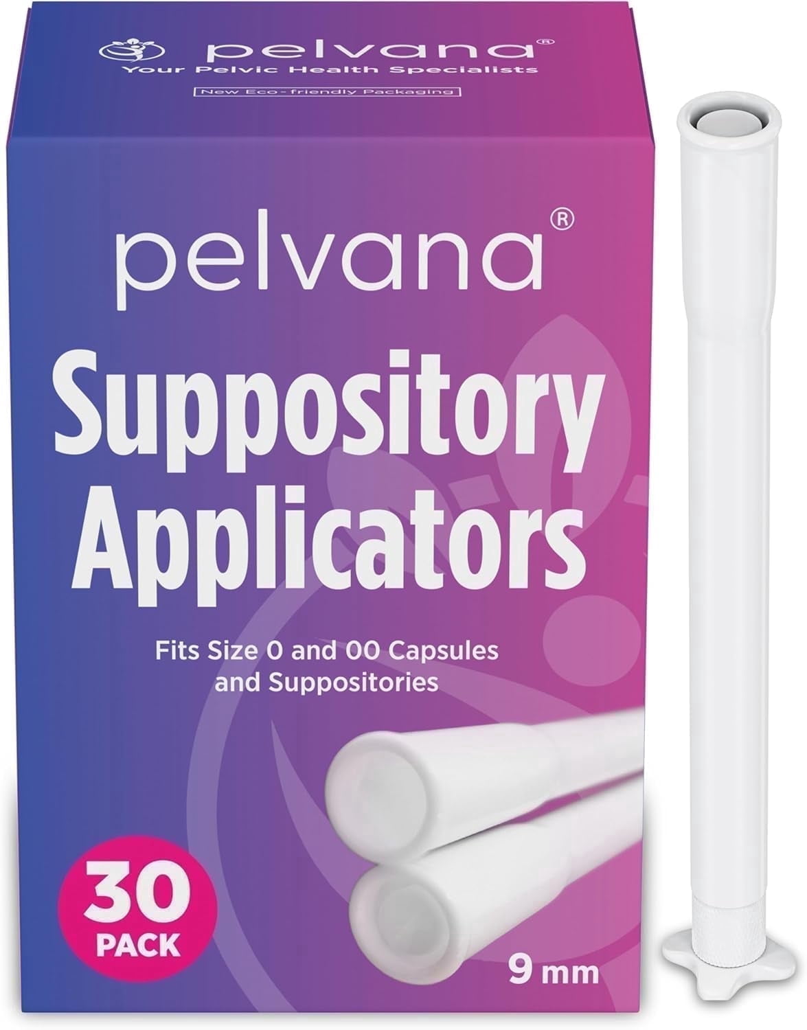 Pelvana Vaginal Suppository Applicators, 30 Sterile, Easy-Grip Handle ...