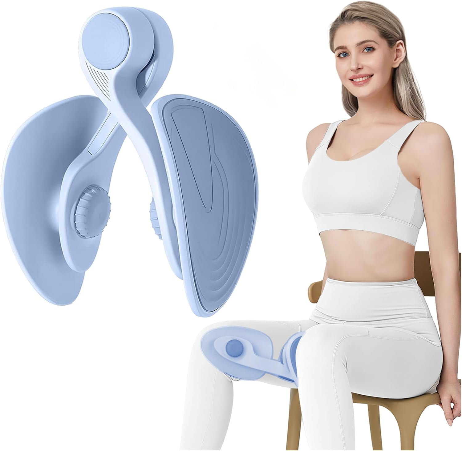 Pelvic Floor Muscle and Inner Thigh Master kegel Exerciser Toner for Women and Man, Leg Workout ...