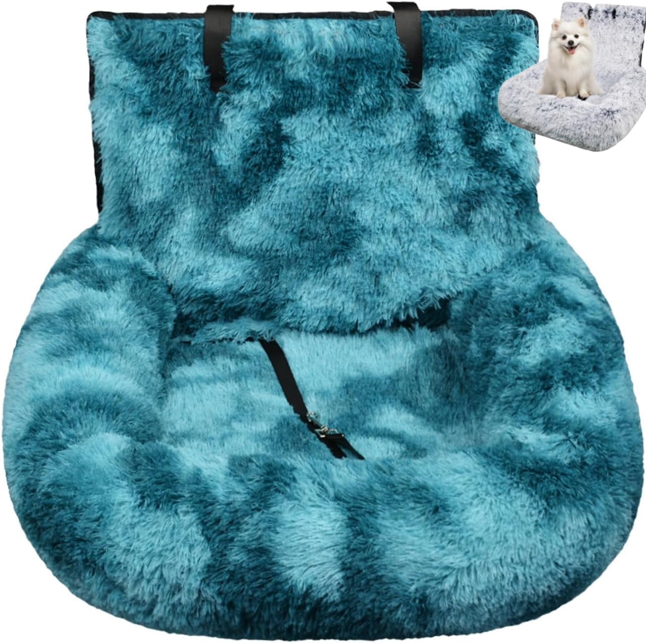 Pelzbarn Car Seat, Pelzbarn Car Seat Dog Bed with Safety Straps, Fluffy ...