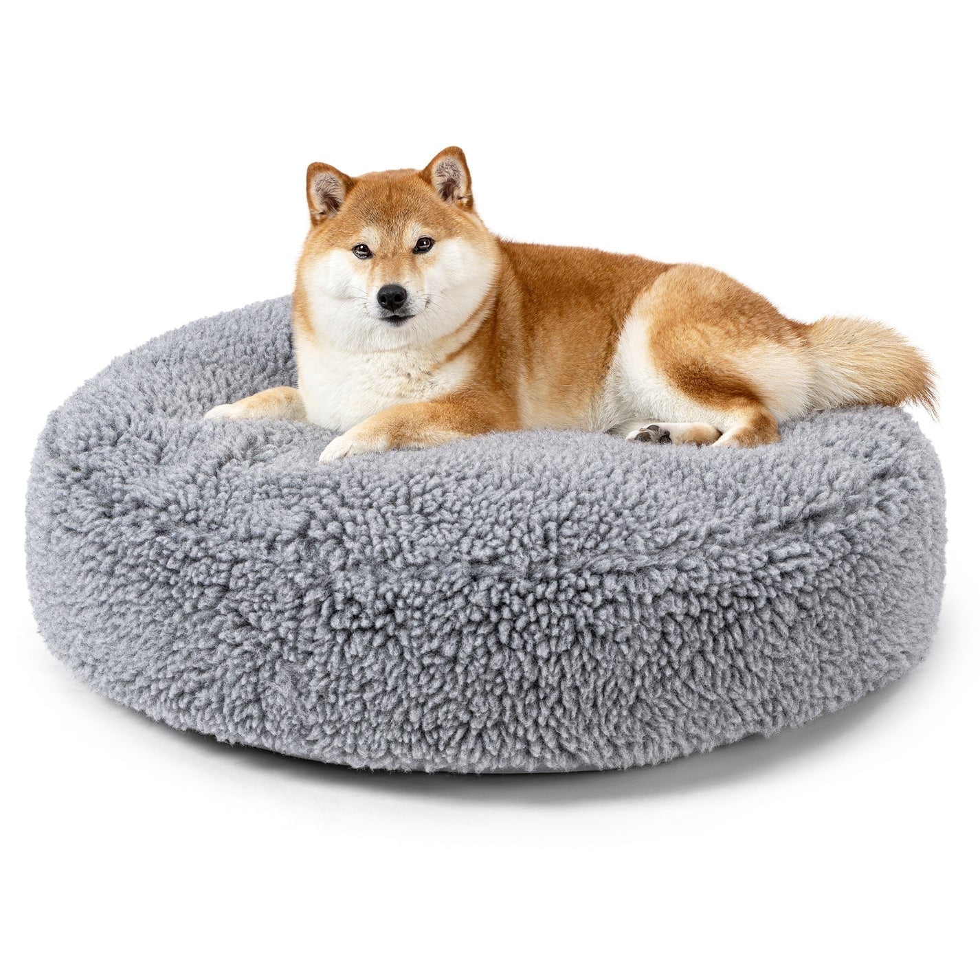 Pelzin Stoutwool Indestructible Dog Bed - Round Chew Proof Dog Pad ...