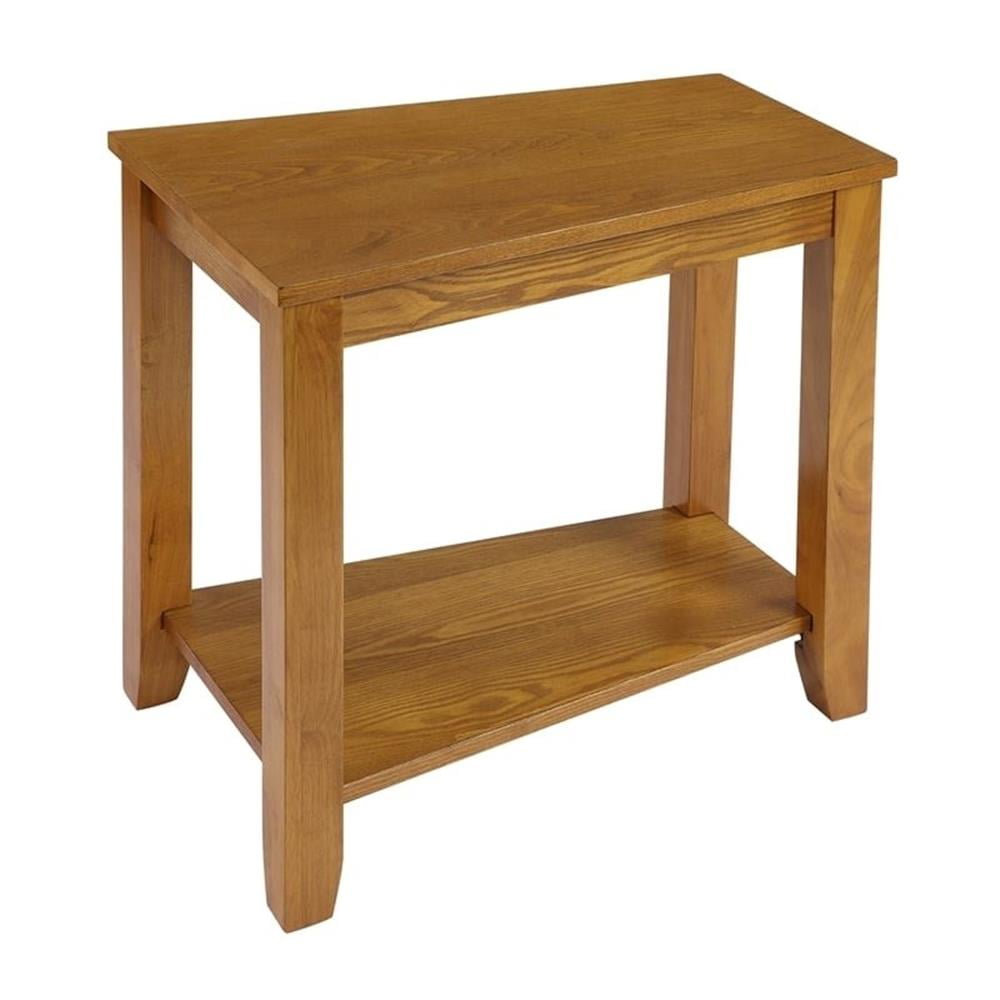 Pemberly Row Furniture: Contemporary 1-Shelf Wood End Table with Lower ...