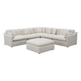 Pemberly Row 120" 6 Piece Modular Sectional Sofa with 10 Pillows in ...