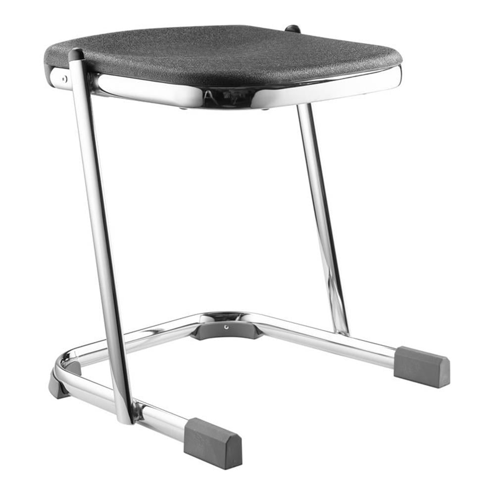 Pemberly Row 18" Ergonomic Modern Metal Elephant Z-Stool in Black ...
