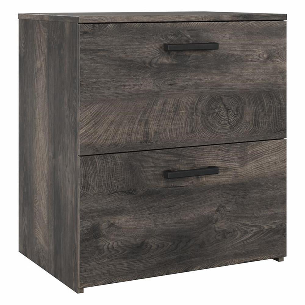 Pemberly Row 2 Drawer Lateral File Cabinet in Dark Gray Hickory - Wood ...