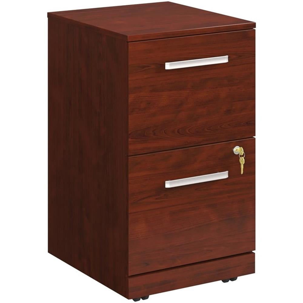 Pemberly Row 2-Drawer Modern Engineered Wood Mobile File Cabinet in ...