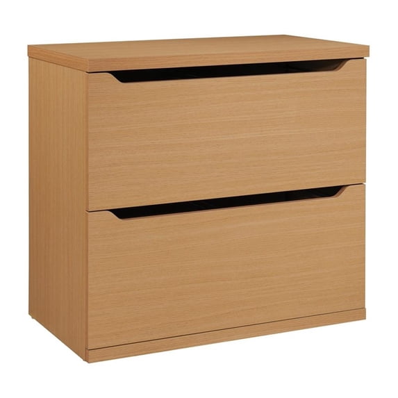 Pemberly Row 2-Drawer Wood Lateral File with Lockdowel in Natural ...