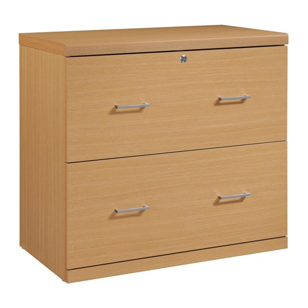 Pemberly Row 2-Drawer Wood Lateral File with Lockdowel in Natural ...