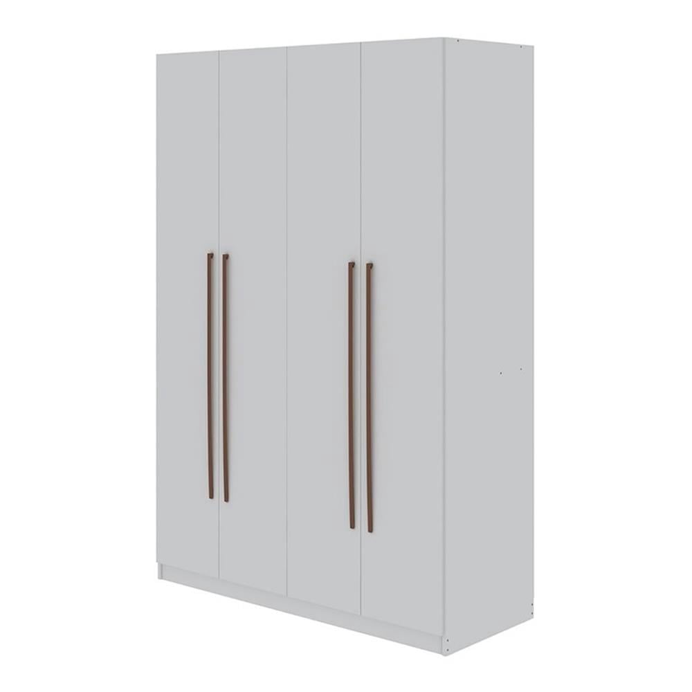 Pemberly Row 2-Sectional Wood Wardrobe Armoire Closet in White ...