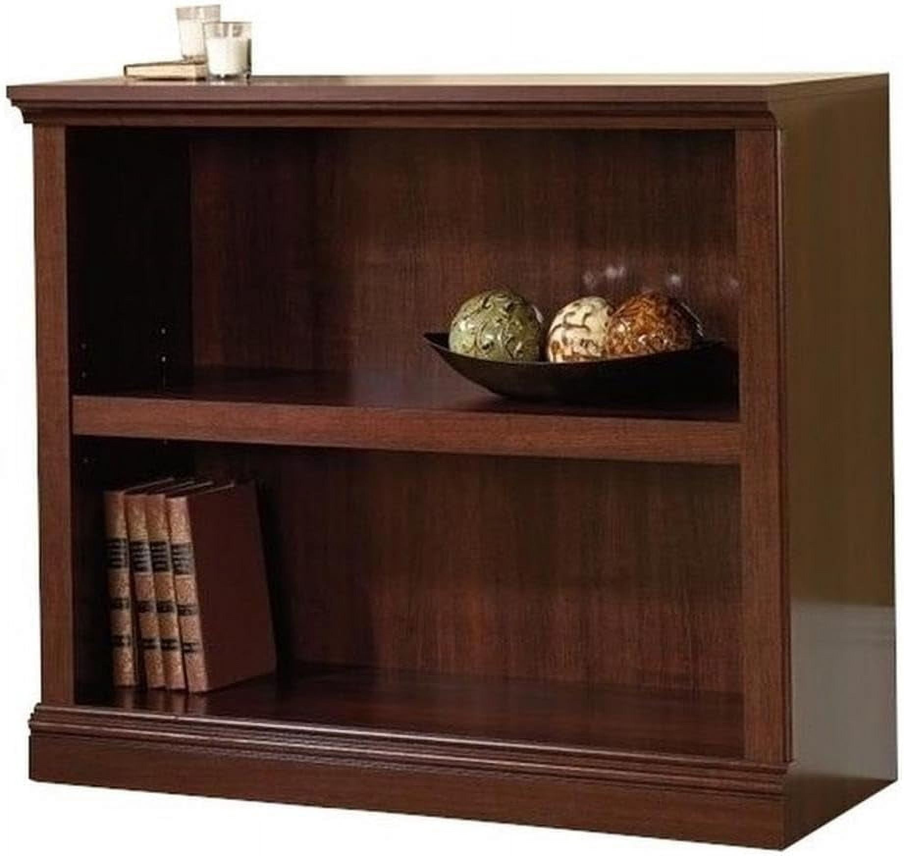 Pemberly Row 2 Shelf Bookcase TV Stand Console Wood Storage Easy ...
