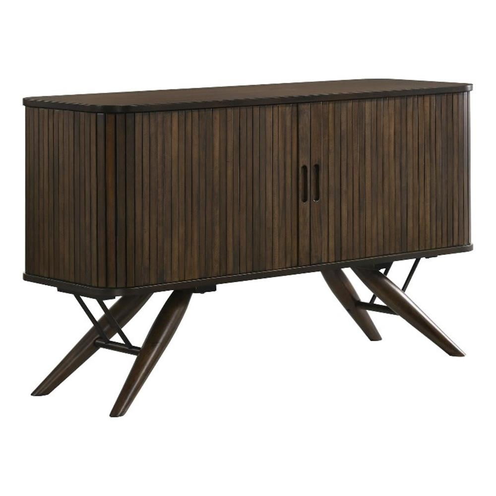 Pemberly Row 2-door Rectangular Mid-Century Wood Server Dark Walnut - Walmart.com
