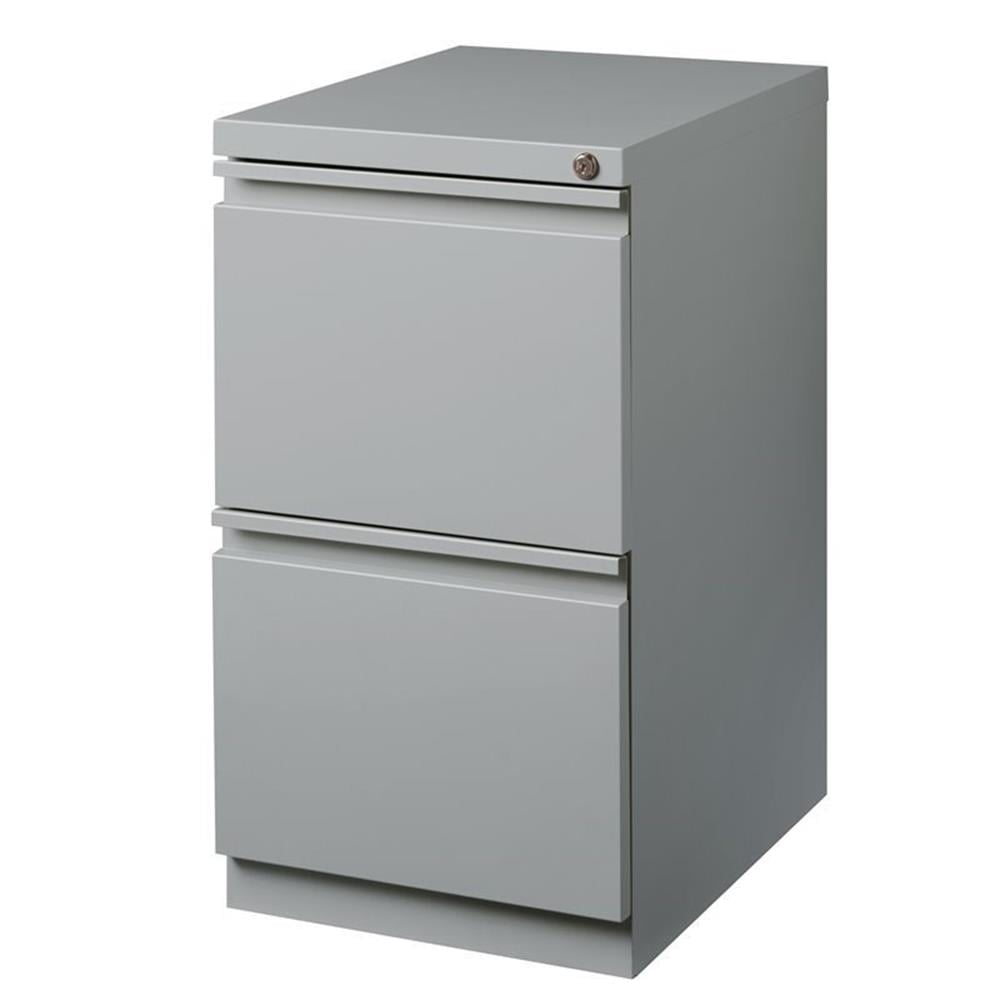 Pemberley Row Metal Silver Filing Cabinet Rectangular Lockable 27.75 ...
